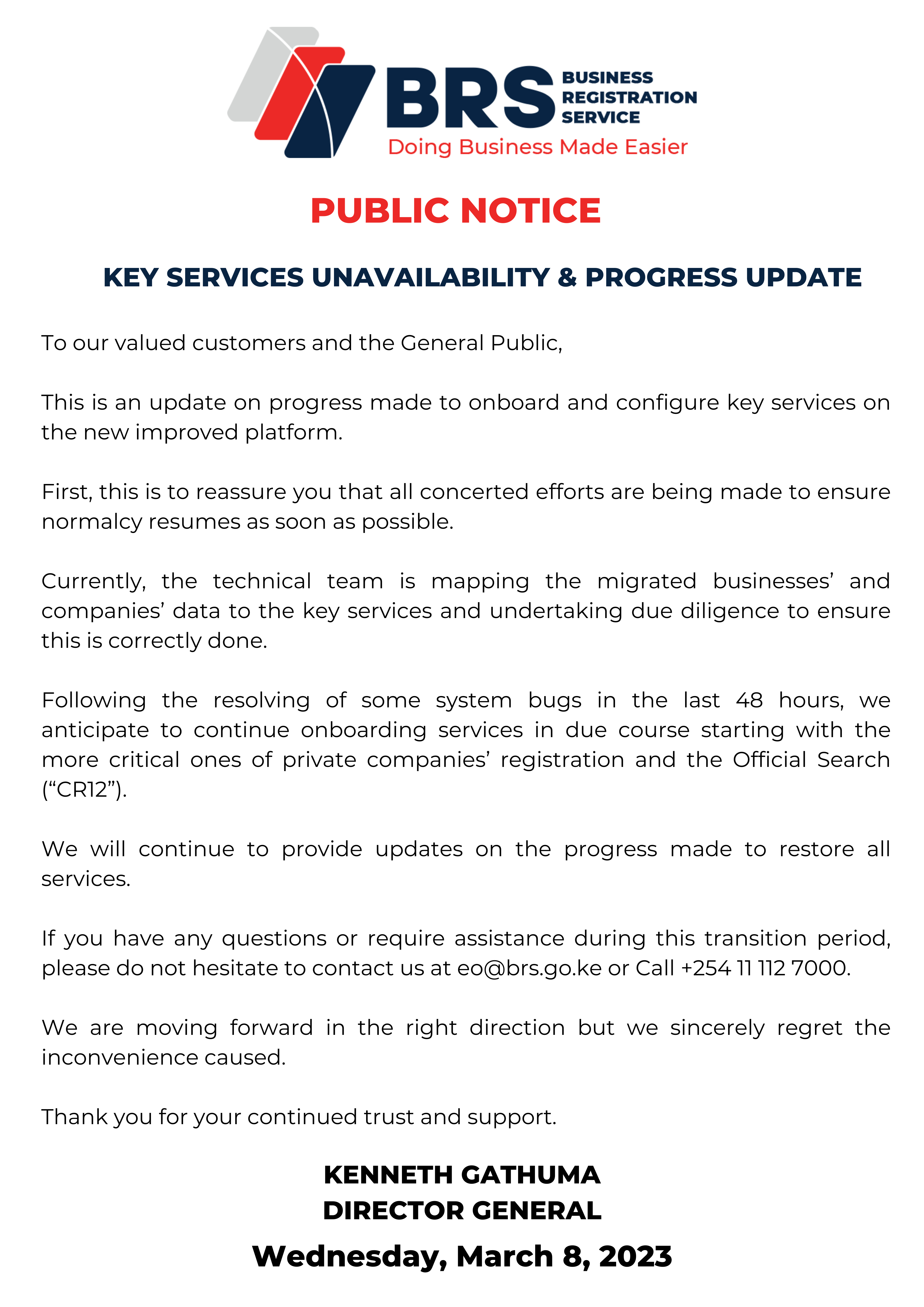 Business Registration Service | Doing Business Made Easier